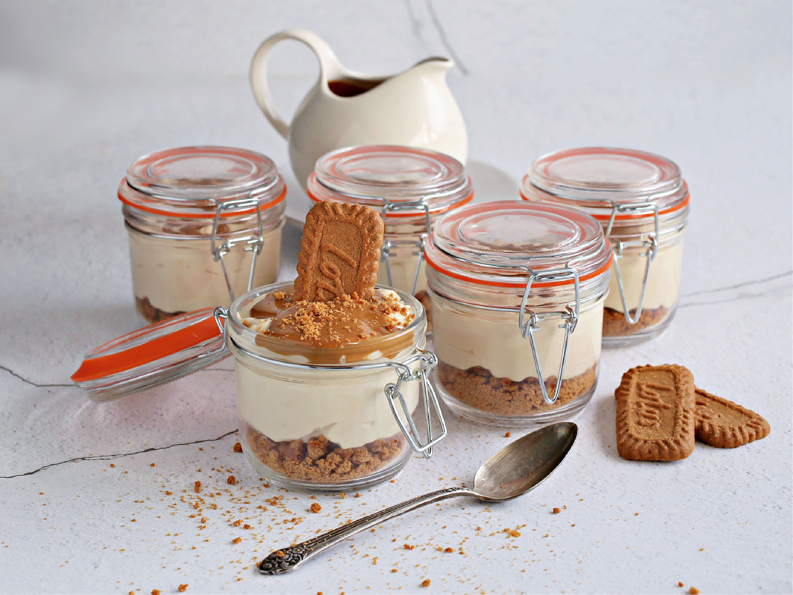 No Bake Biscoff Cheesecake Jar Recipe | SideChef