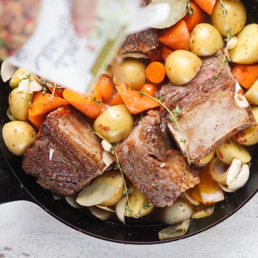 Skillet Beef Short Rib Pot Roast Recipe | SideChef