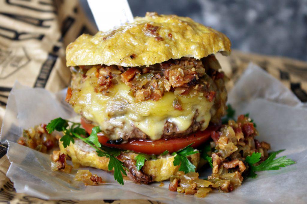 Bacon Jalapeno Tequila Jam Burger with Fontina Recipe | SideChef